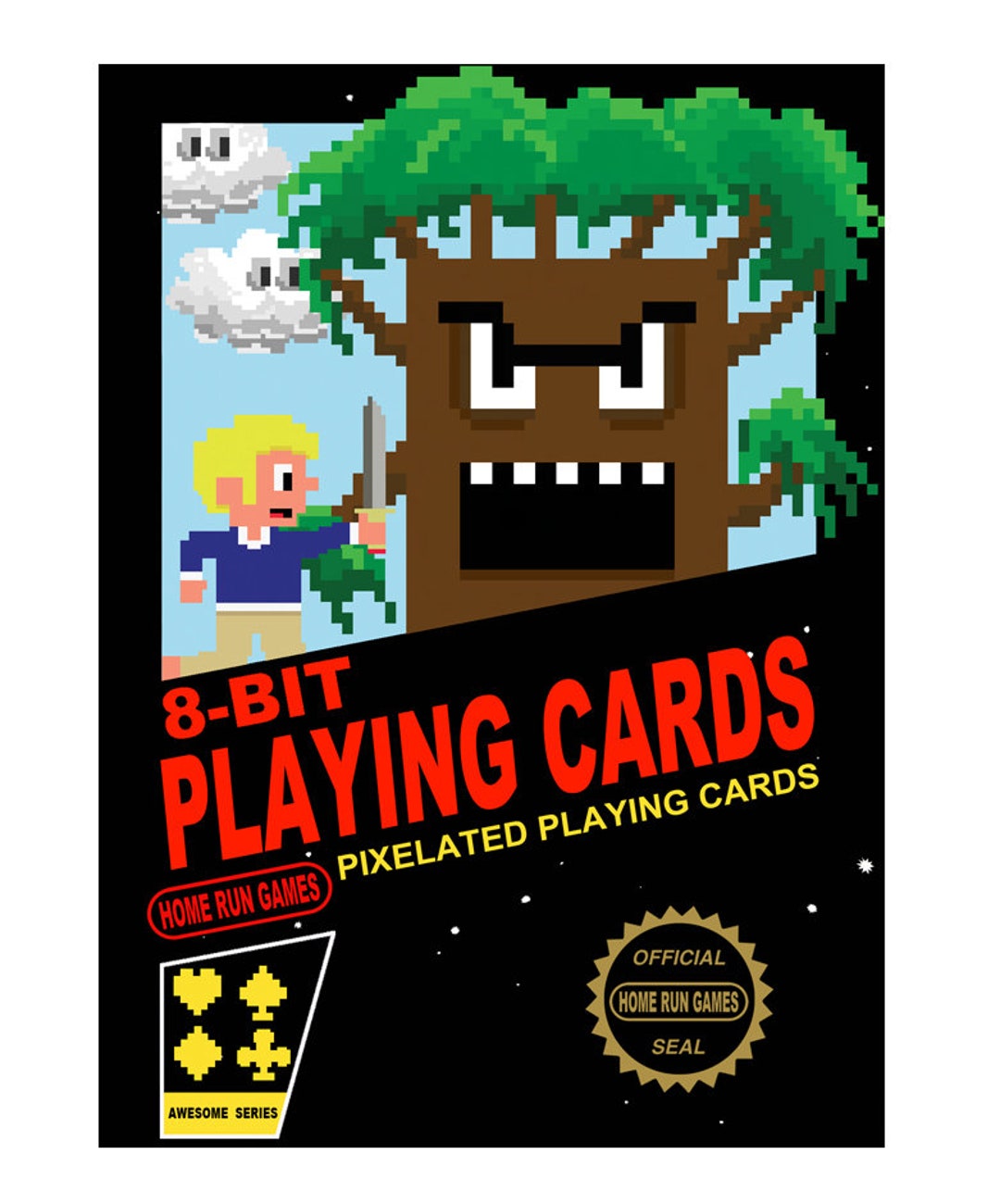 8-bit Playing Cards, Retro, 80's, Vintage, Classic, Video Games, Arcade ...