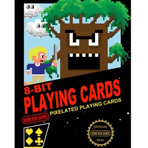 8-bit Playing Cards, Retro, 80's, Vintage, Classic, Video Games, Arcade ...