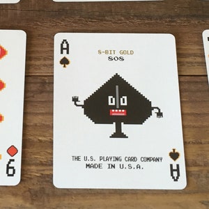 Bicycle 8-bit Gold Limited Playing Cards - Etsy