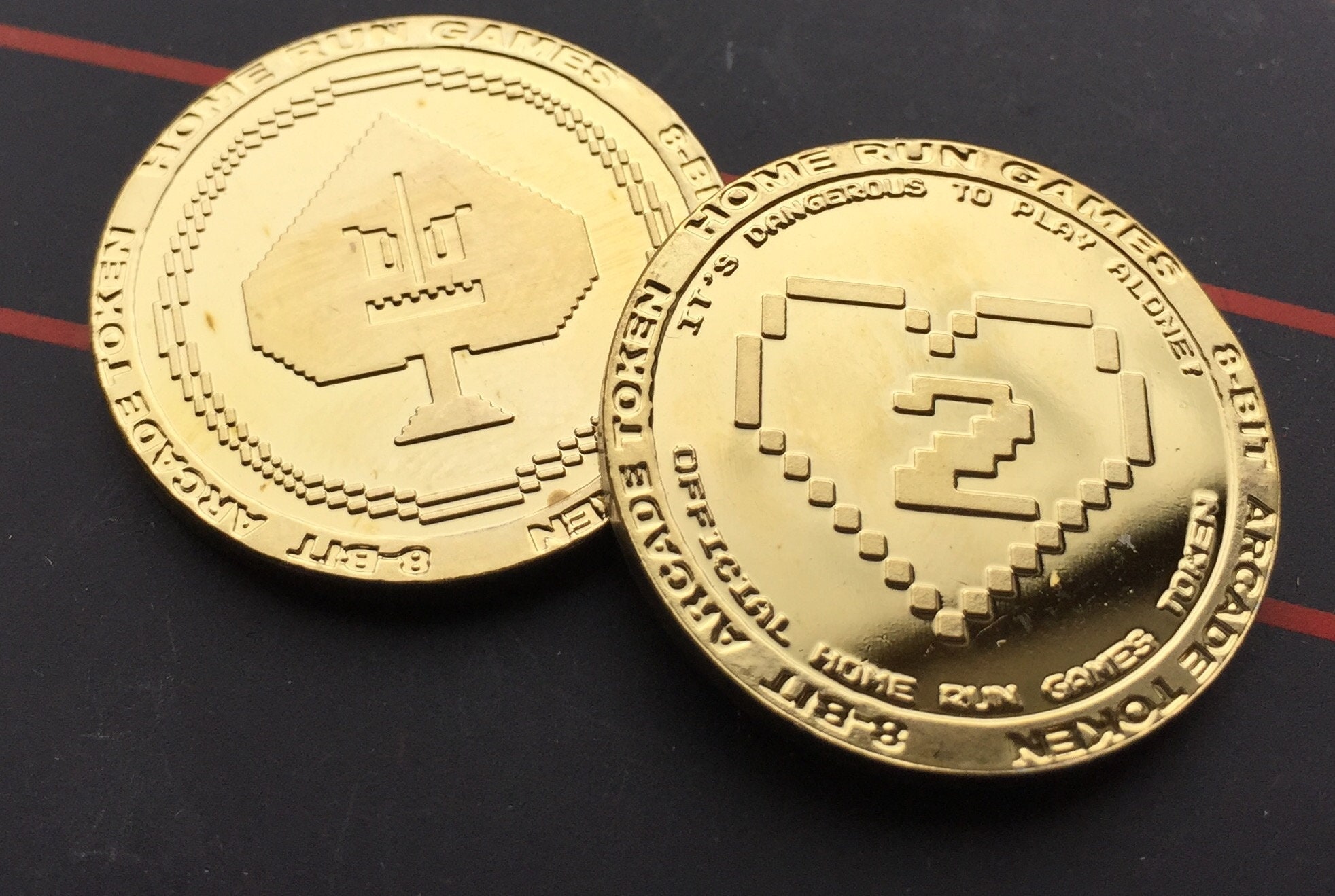 4 Diffrent Retro Arcade Tokens From Home Run Games. | Etsy