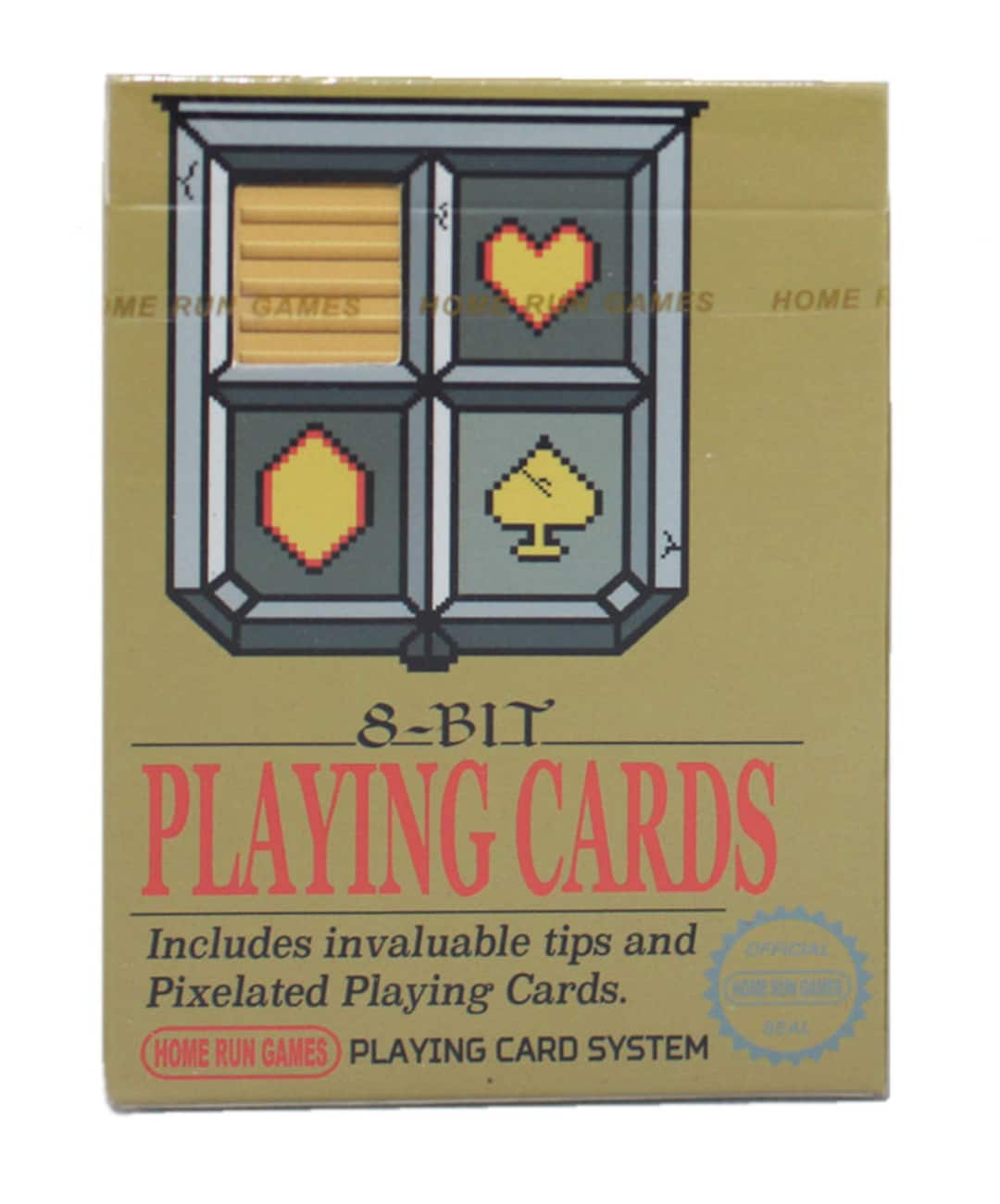 8-bit Gold Playing Cards - Etsy
