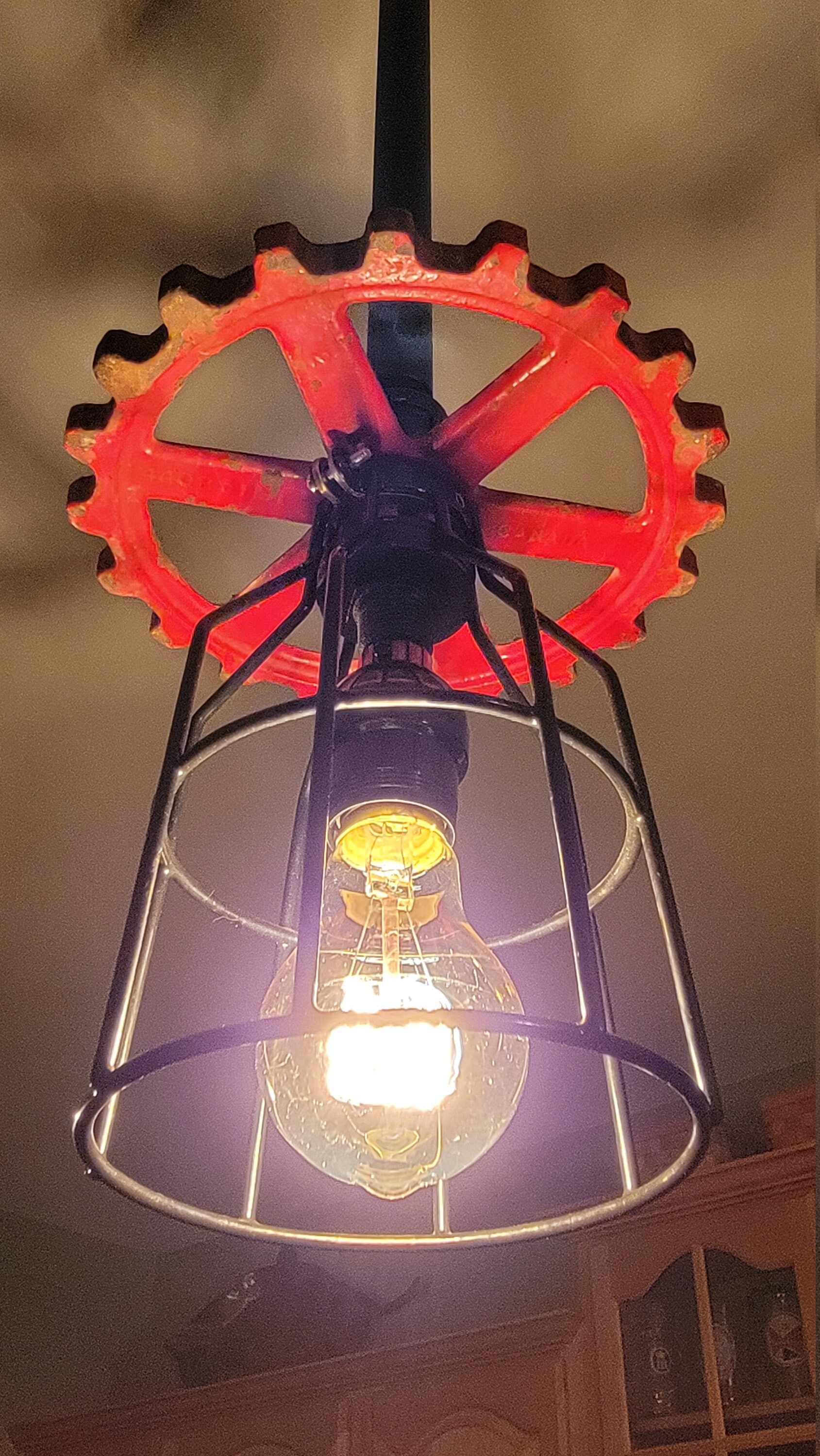 Repurposed Industrial Gear Pendant Lights - Etsy