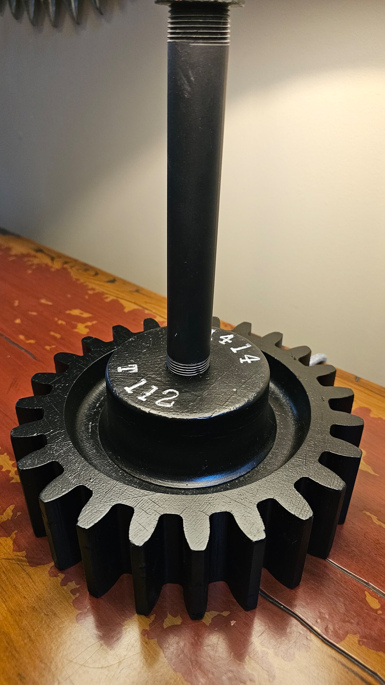 Vintage Gear Lamp, One of a Kind; Industrial, Steampunk Look. - Etsy