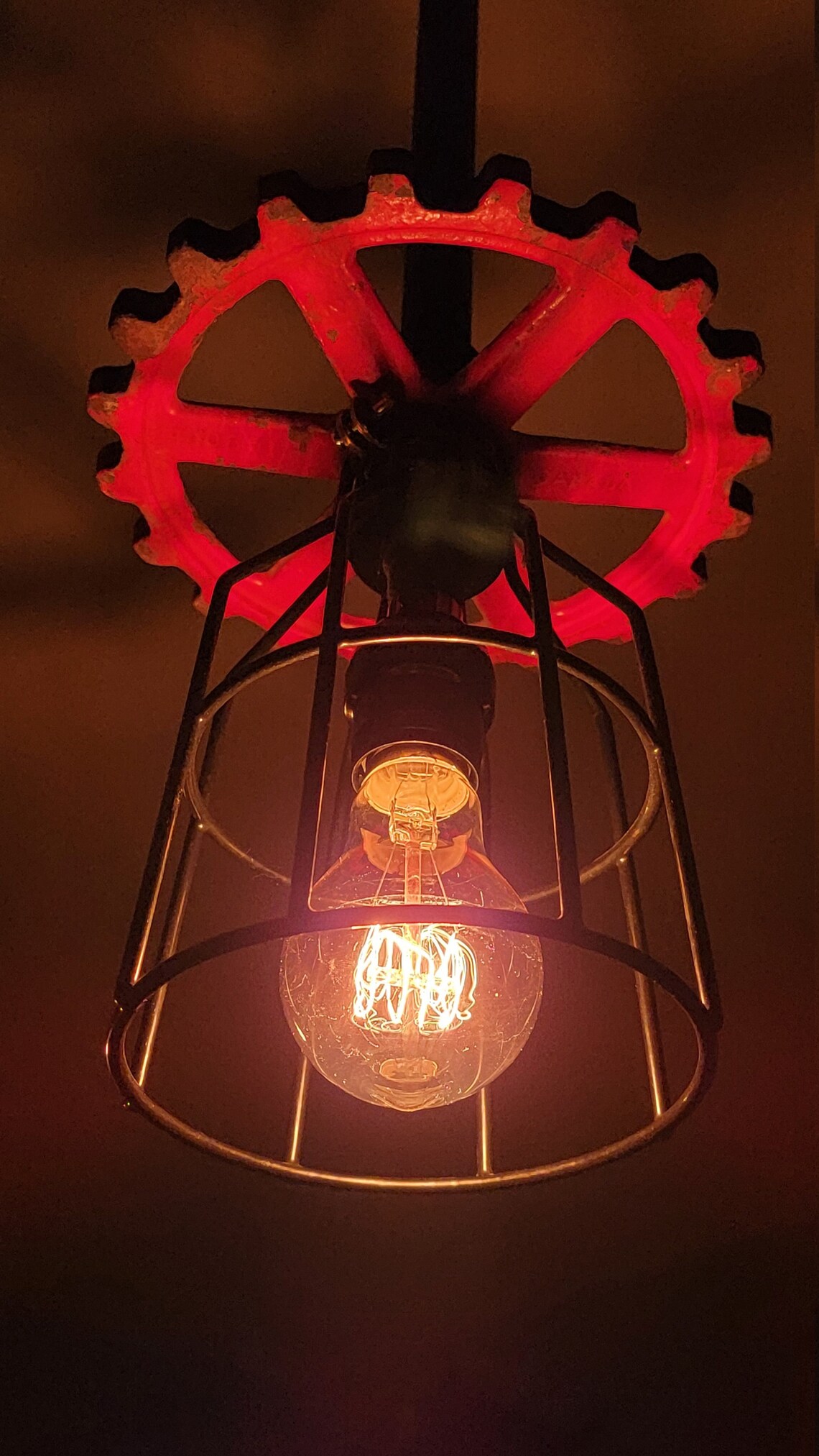 Repurposed Industrial Gear Pendant Lights - Etsy