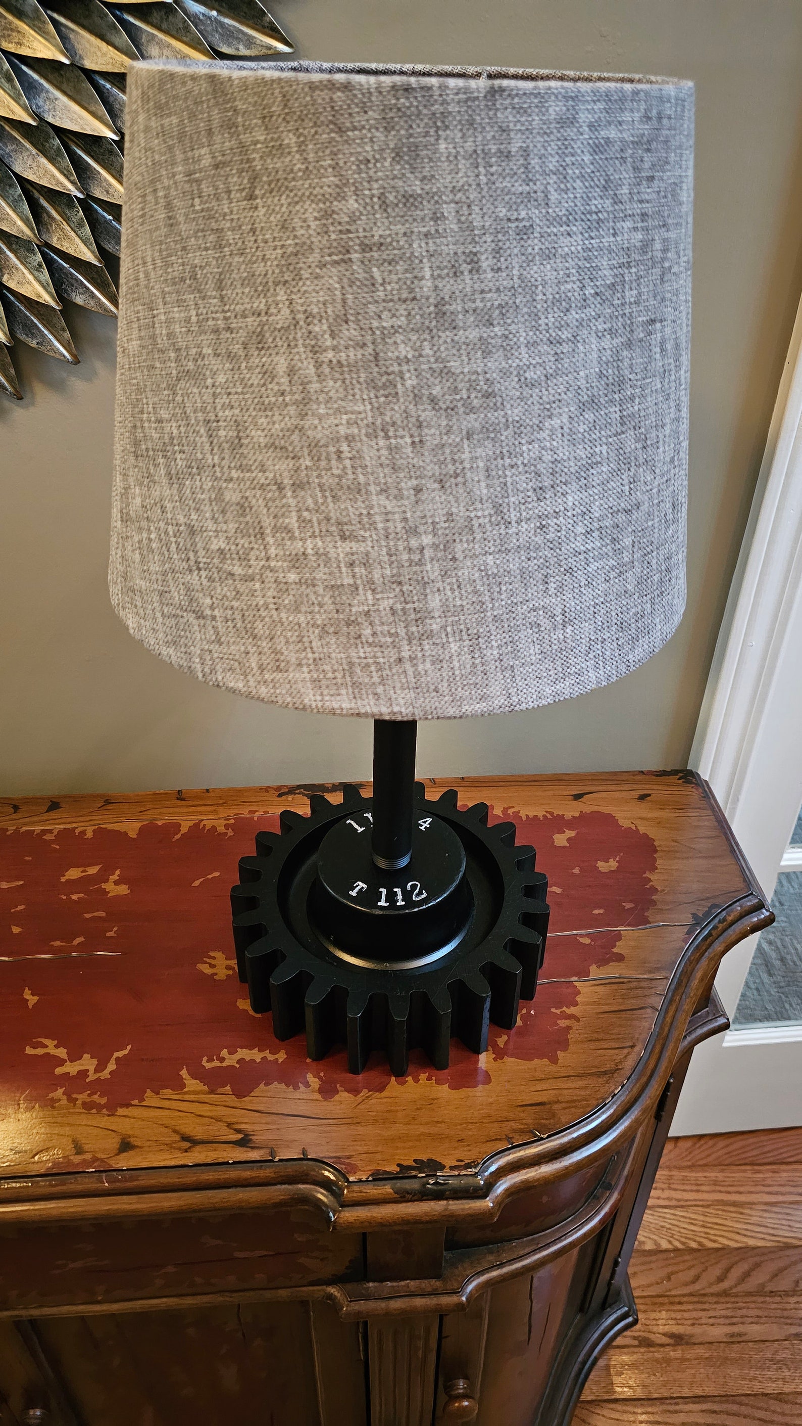 Vintage Gear Lamp, One of a Kind; Industrial, Steampunk Look. - Etsy