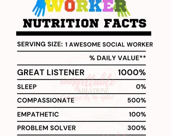 Social-worker Nutrition Facts Svg Nutrition Svg social-worker Facts ...