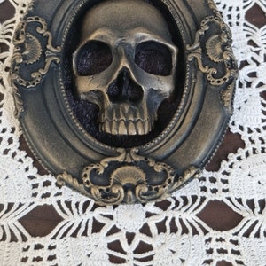 Human Skull Baroque Custom Frame Wall Decor Goth Frame - Etsy