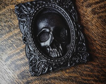 Human Skull Custom Frame Baroque Wall Decor | Etsy