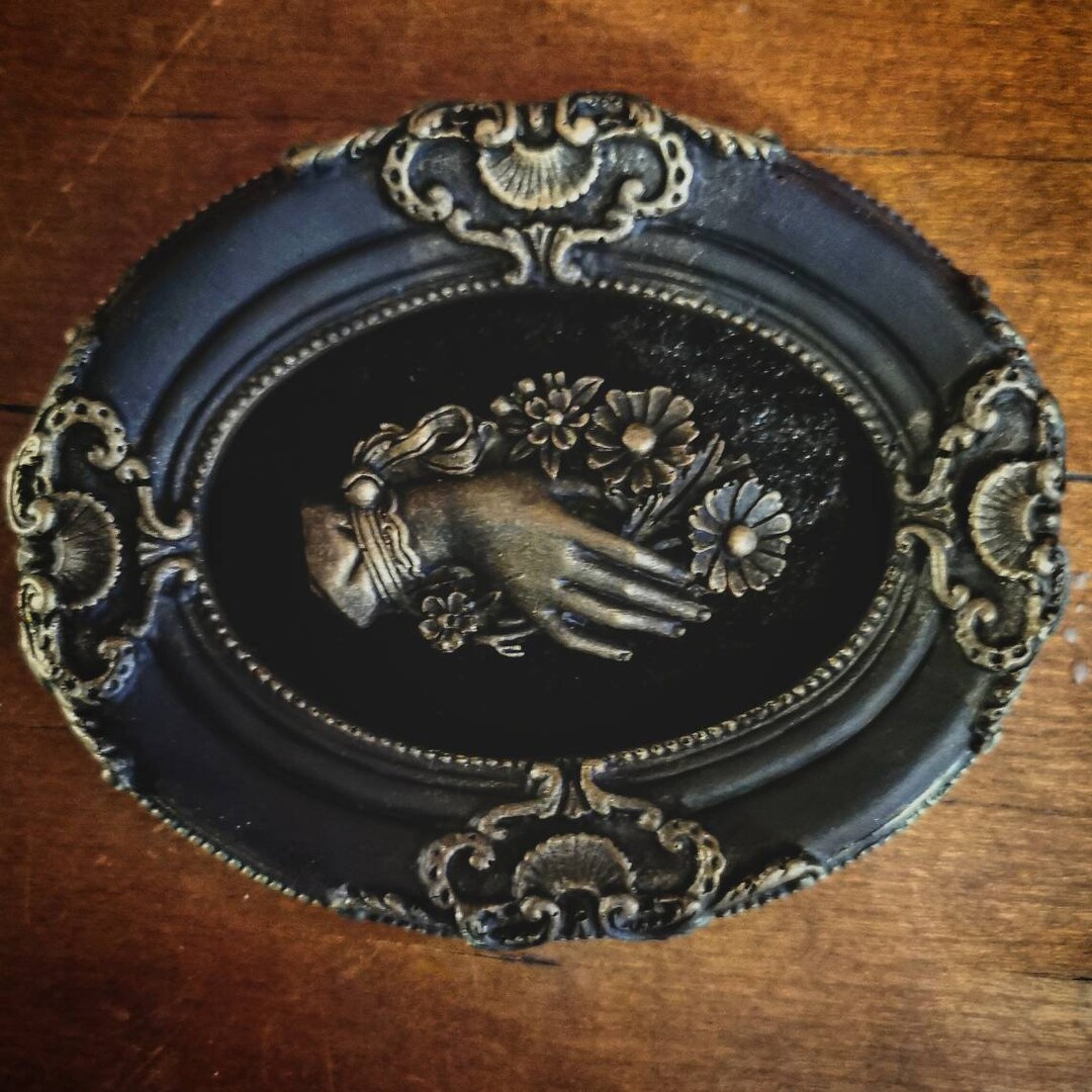 Edwardian Mourning Hand Flower Antique Wall Decor - Etsy