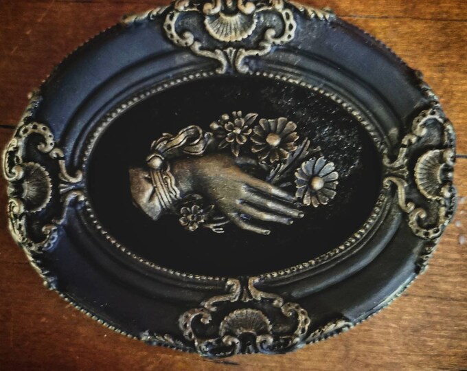 Edwardian Mourning Hand Flower Antique Wall Decor - Etsy