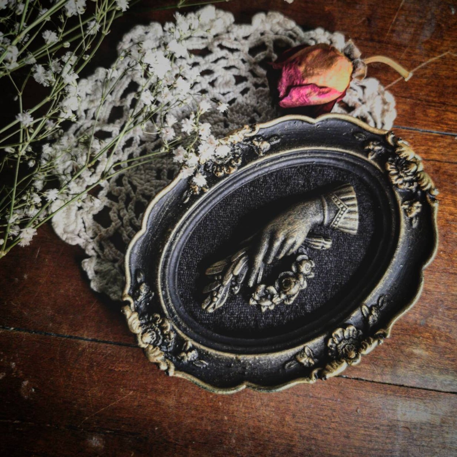 Victorian Mourning Hand Flower Home Decor - Etsy