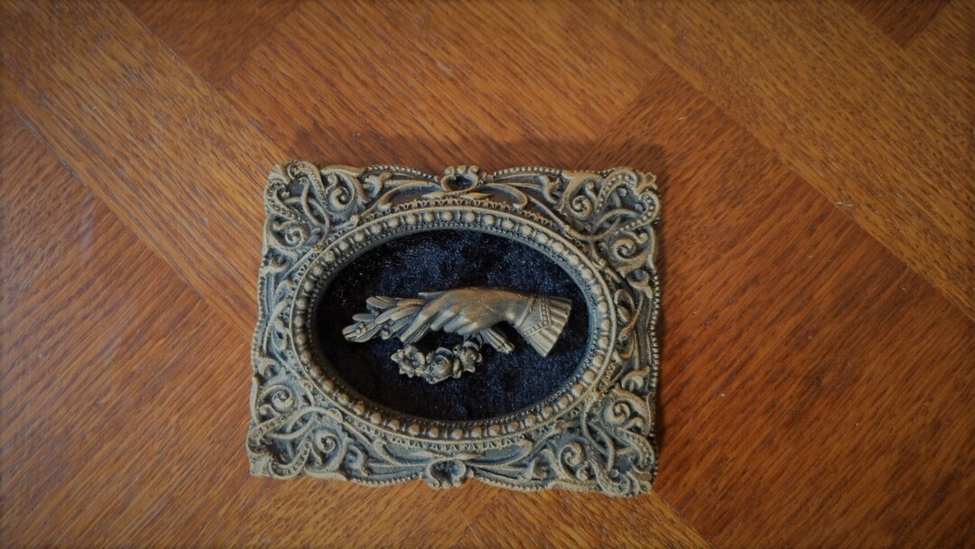 Victorian Mourning Hand - Baroque Gothic Frame - Dark Academia Wall Art ...