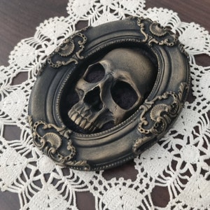 Human Skull Baroque Custom Frame Wall Decor Goth Frame - Etsy