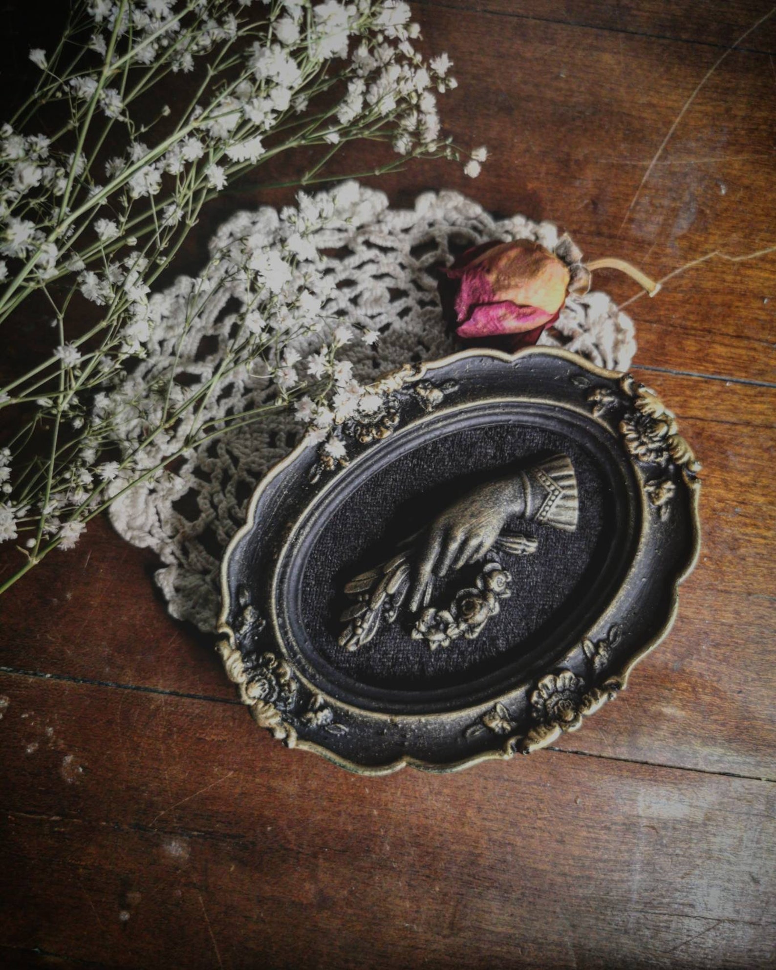 Victorian Mourning Hand Flower Home Decor - Etsy