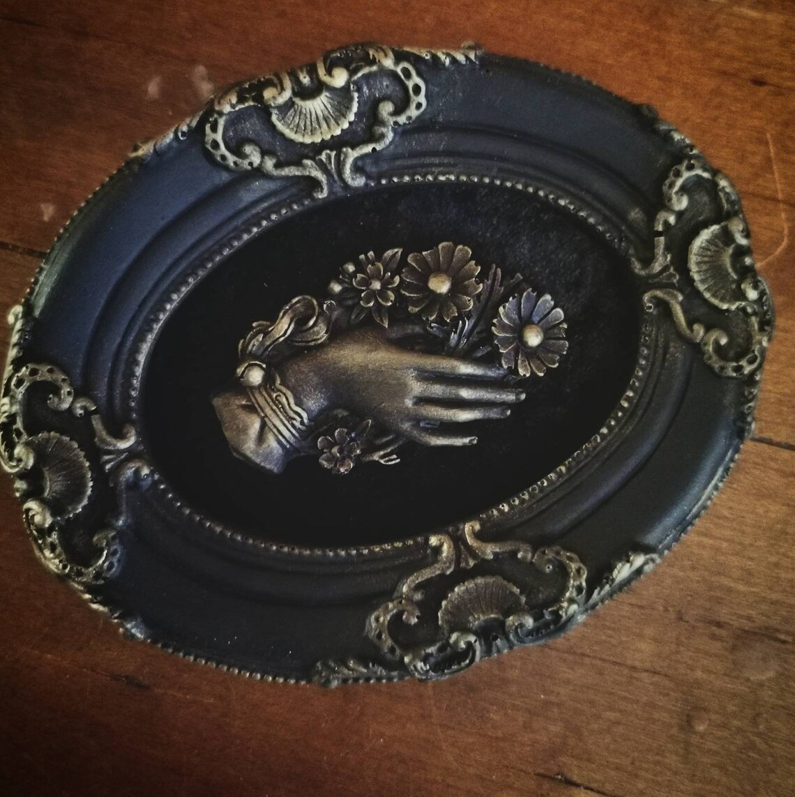 Edwardian Mourning Hand Flower Antique Wall Decor - Etsy