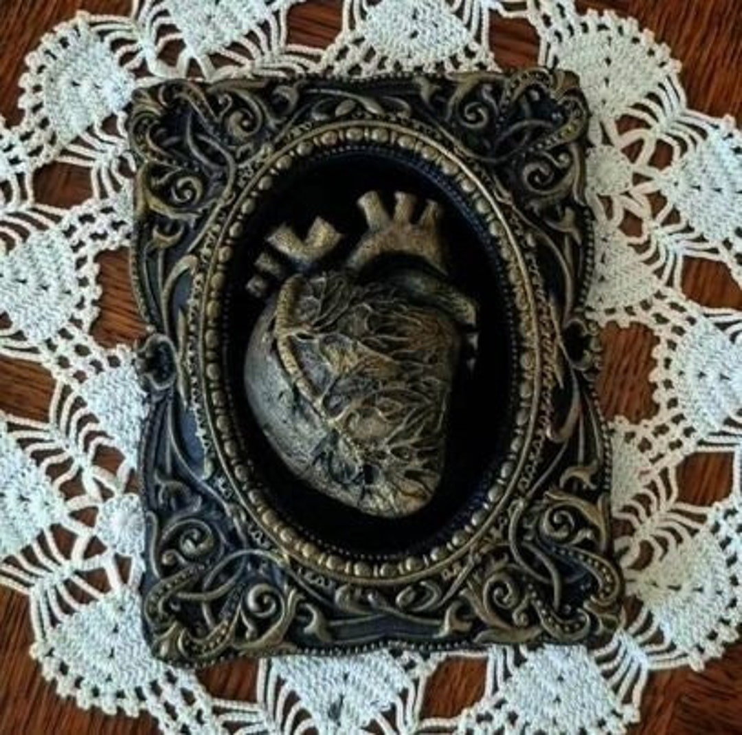 Anatomical Heart Gothic Wall Art - Victorian Memento Mori - Occult ...