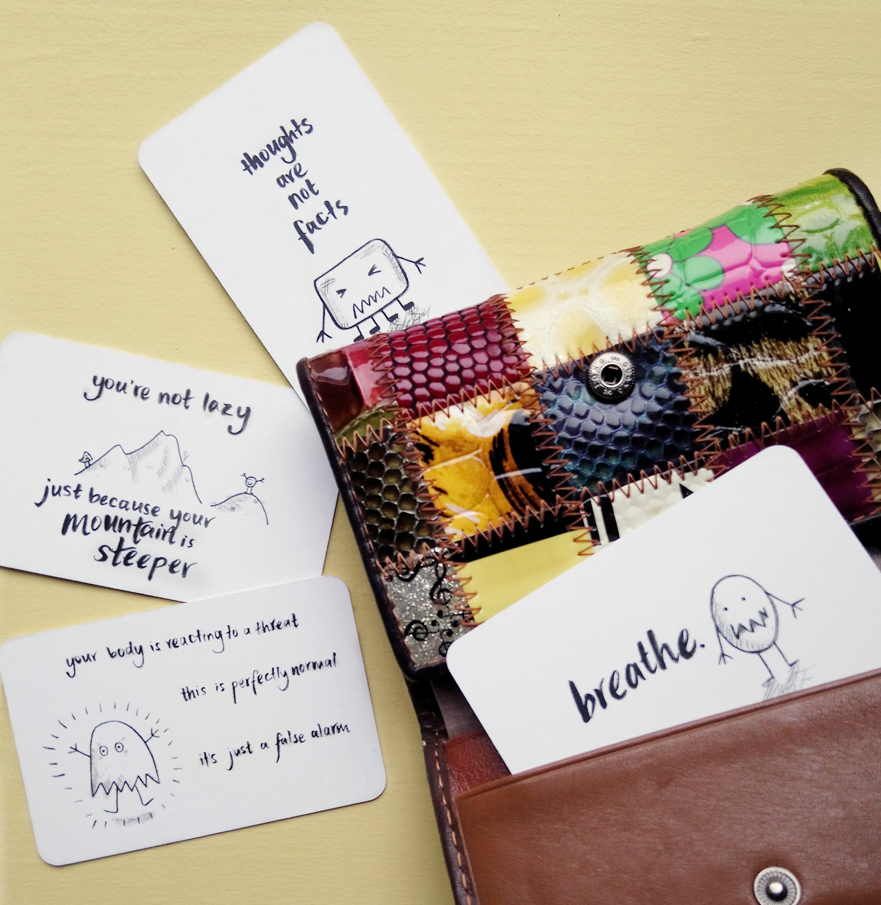 Self Care Wallet Card: Oxygen Mask Reminder, Anxiety Relief - Etsy