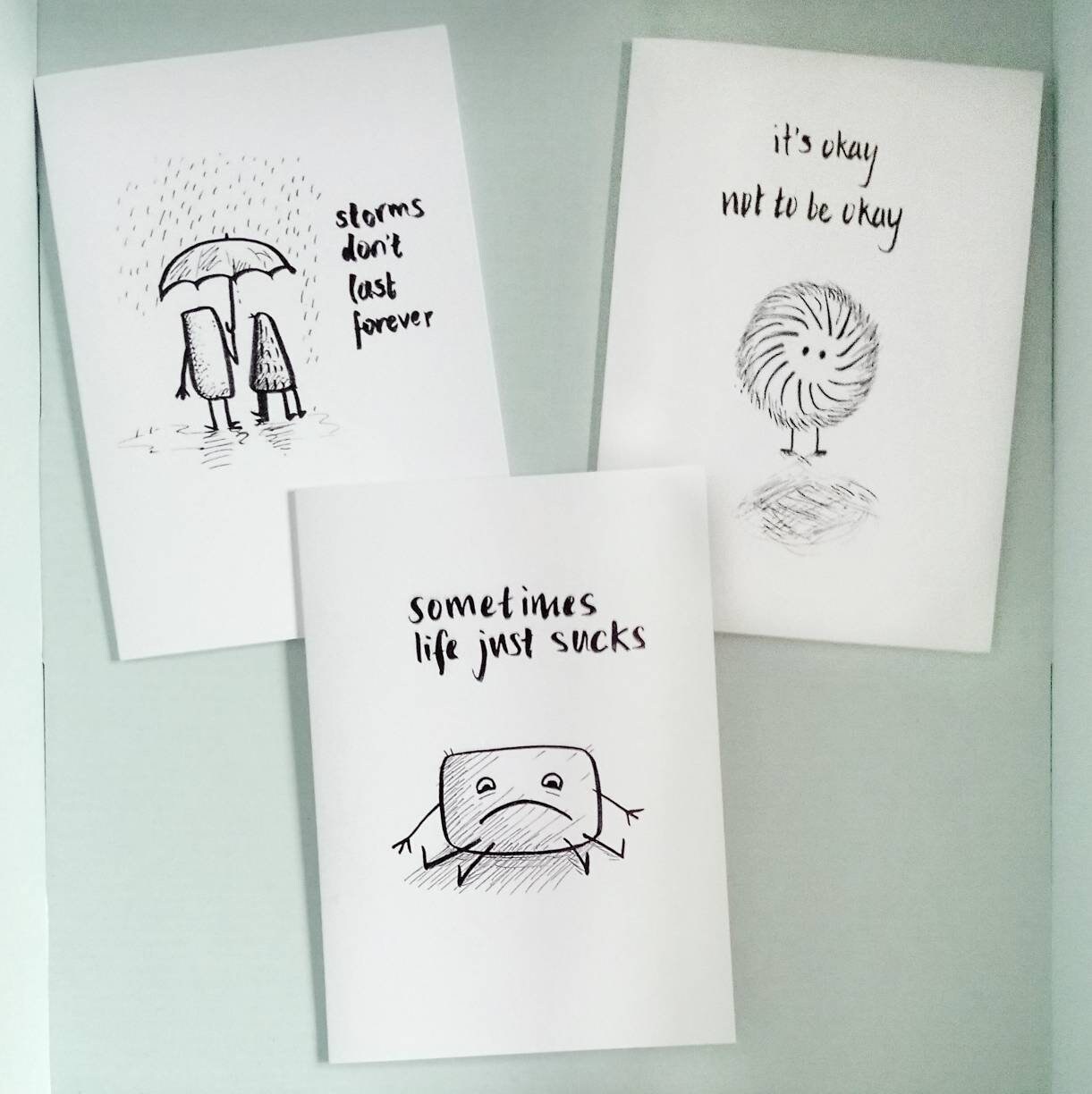 Reassuring Sympathy Card storms Don't Last Forever for Tough Times - Etsy