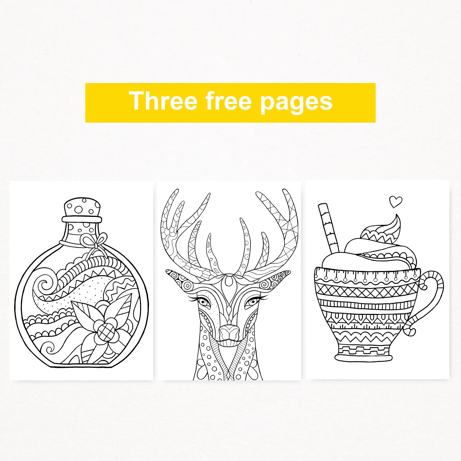 Adult Coloring Book 6 Grayscale Fantasy Portraits Etsy Australia