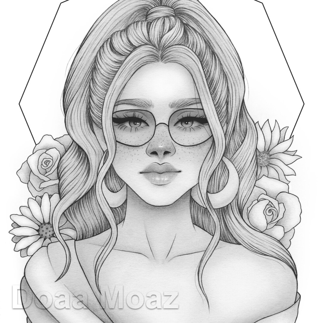 Printable Coloring Page Fantasy Character Girl Floral - vrogue.co Printable Coloring Page Fantasy Character Girl Floral - vrogue.co