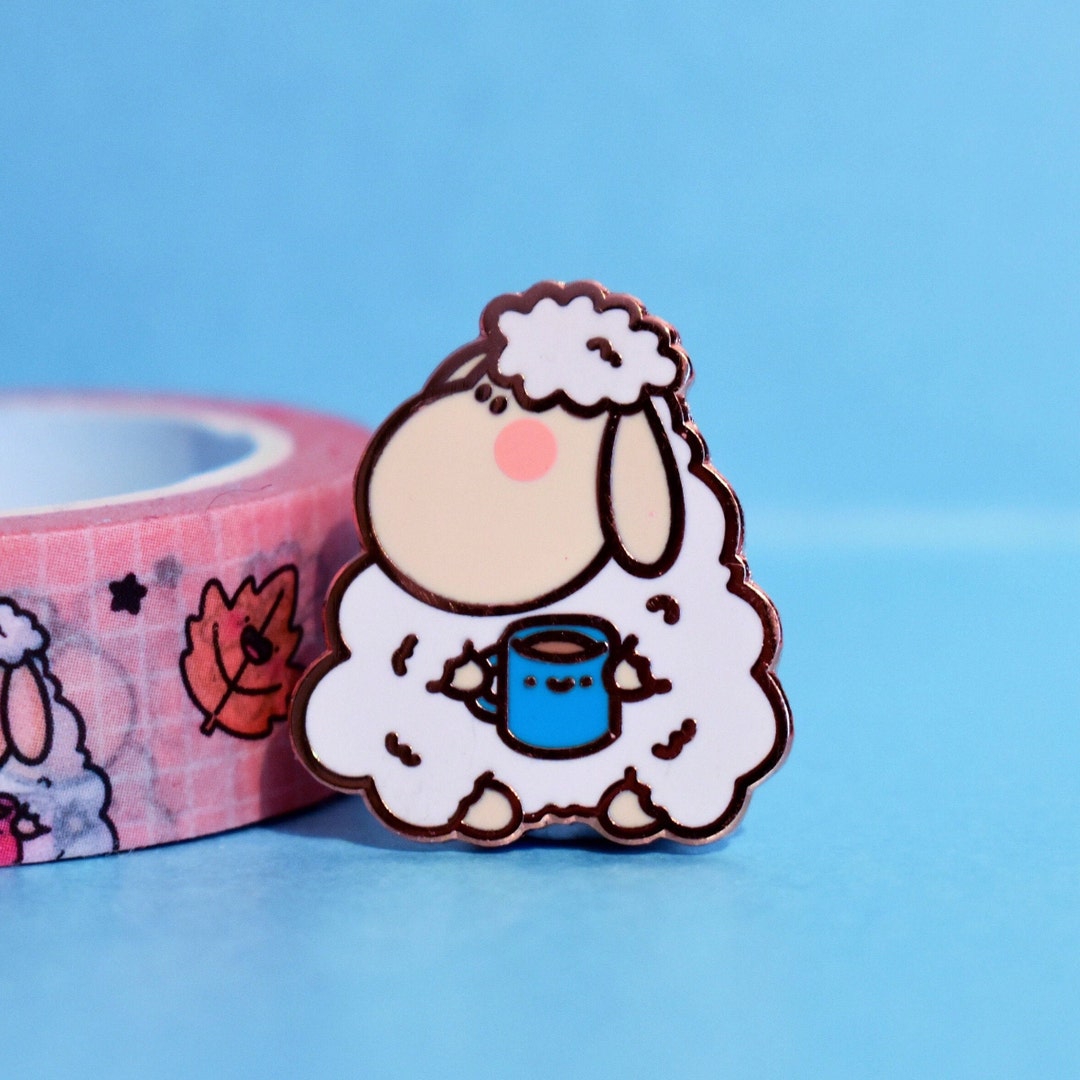 Cute Sheep Enamel Pin Kawaii Sheep Pin Rose Gold Sheep - Etsy Australia