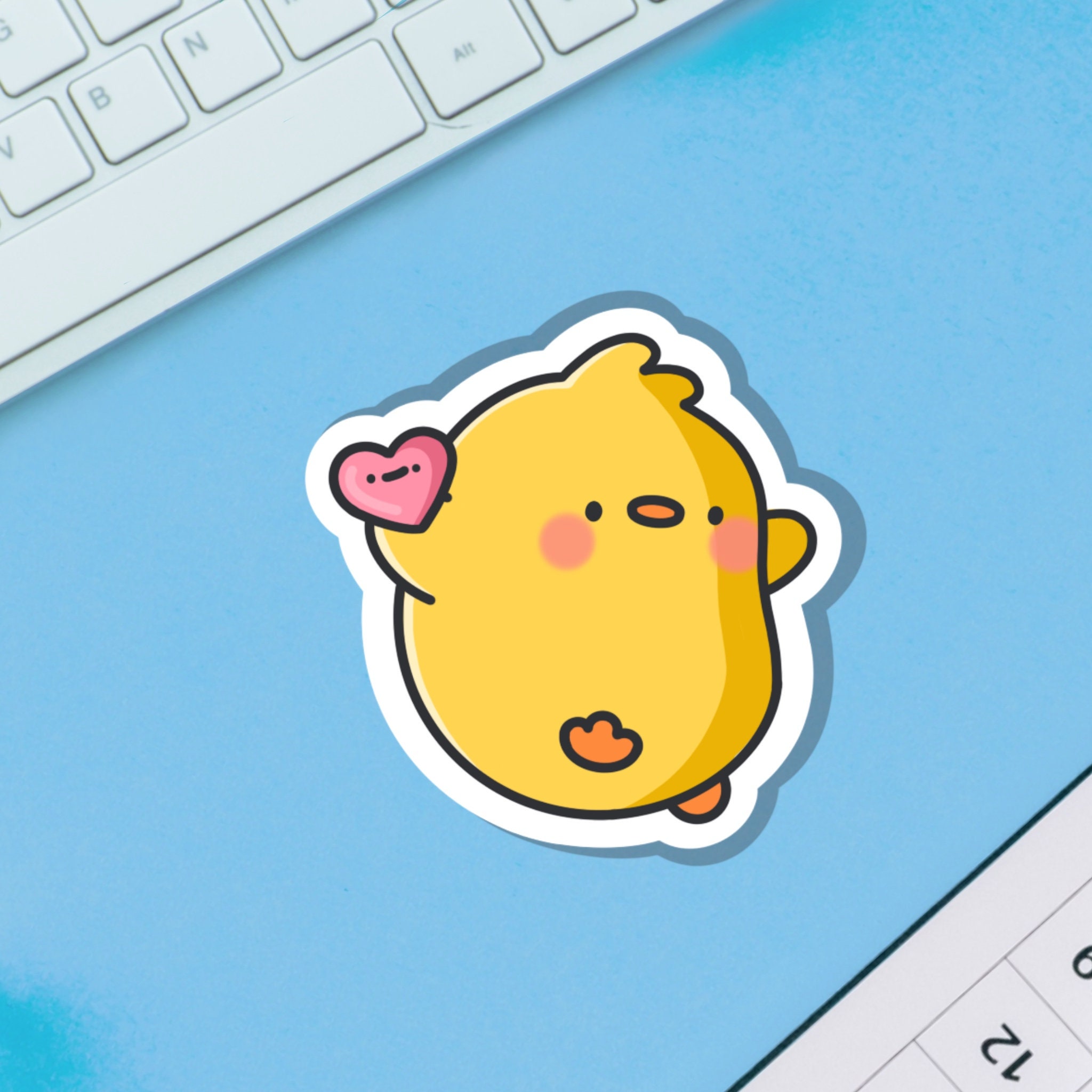 Cute Chick Vinyl Sticker Kawaii Chick Stickers Cute Vinyl - Etsy