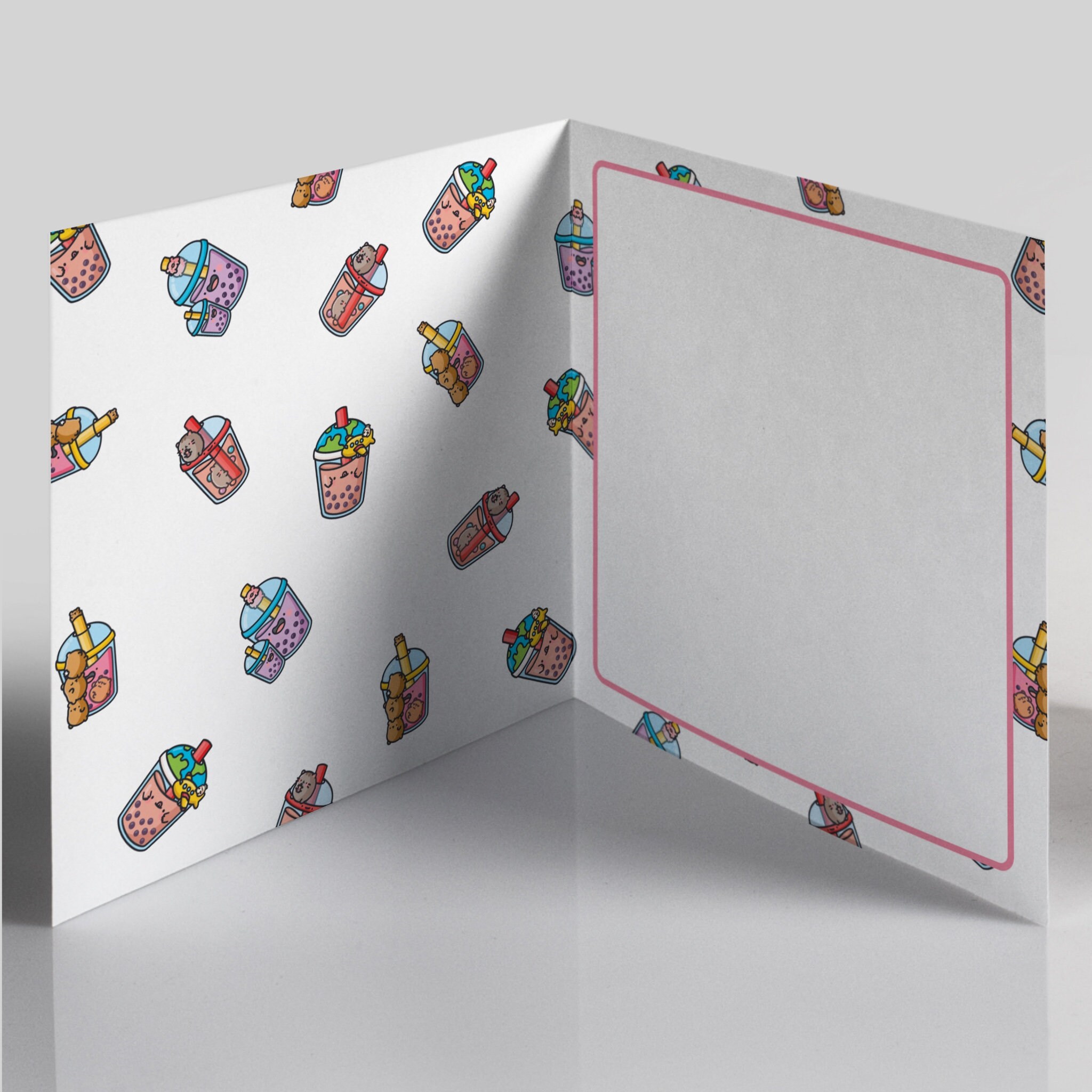 Cute Bubble Tea Card for Friend Kawaii Boba Tea Birthday - Etsy