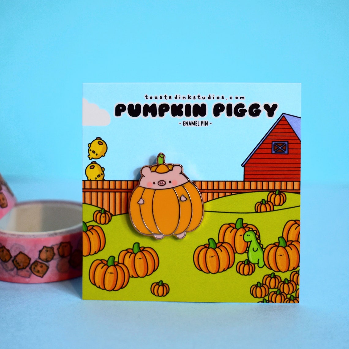 Cute Pumpkin Pig Enamel Pin Kawaii Pig Pin Cute Animals - Etsy