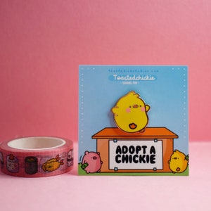 Cute Chick Enamel Pin Kawaii Chicken Pin Animals Rose | Etsy