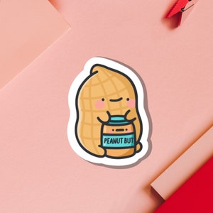 Cute Peanut Vinyl Sticker Kawaii Stickers, Peanut Stickers Cute Vinyl ...
