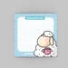 Cute Sheep Sticky Notes, Mini Grid, Kawaii Design Sticky Notes, Cute ...