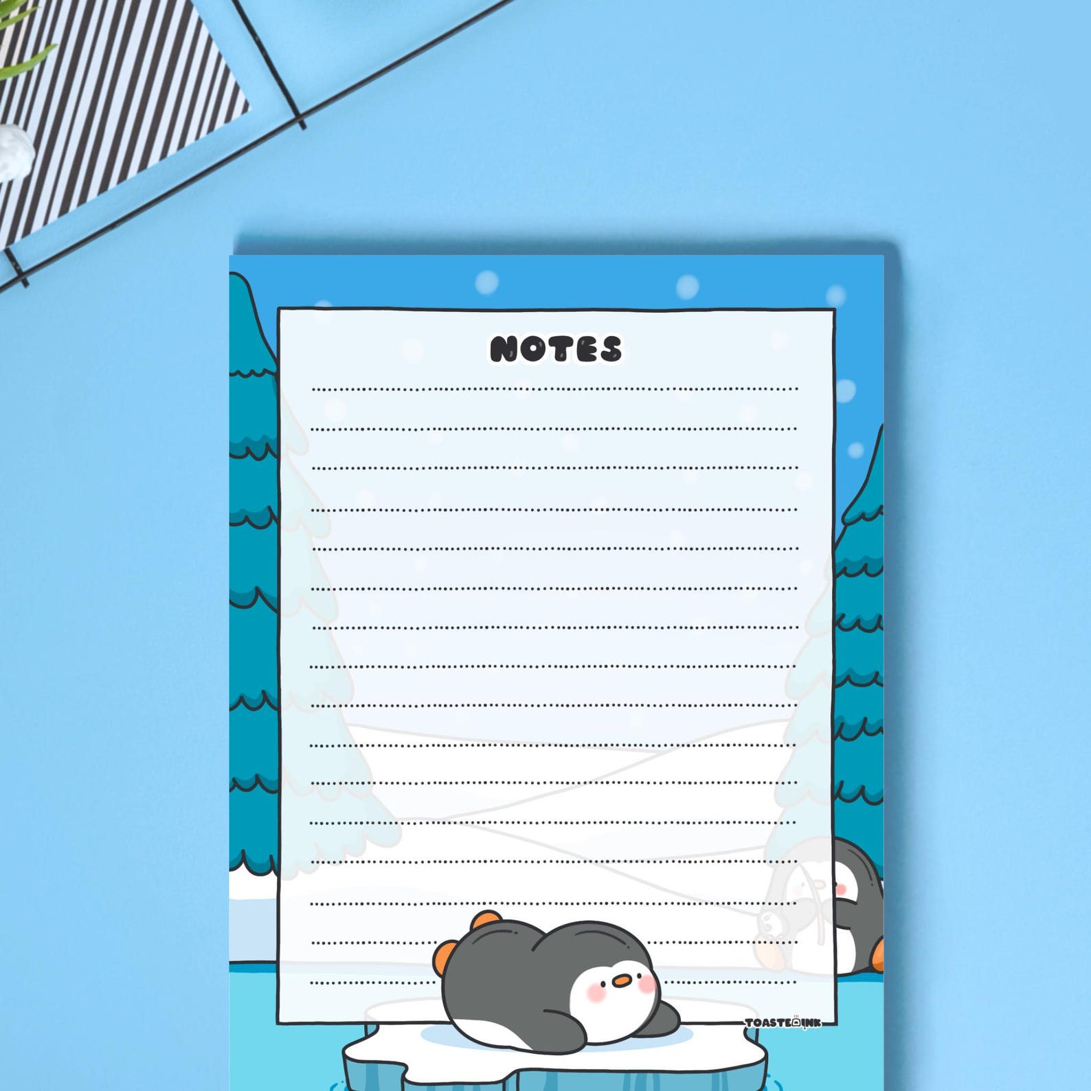 Penguin Notepad, Cute A6 Notepad, Kawaii Design Tear Away to Do List ...