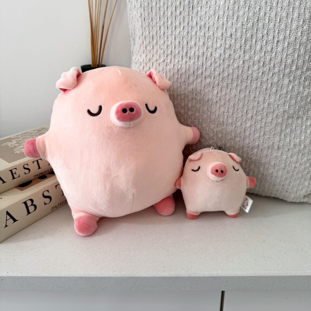 Pig Plush & Keychain Plush Set – Cute Pig Plush Toy Bundle | Soft Pig ...