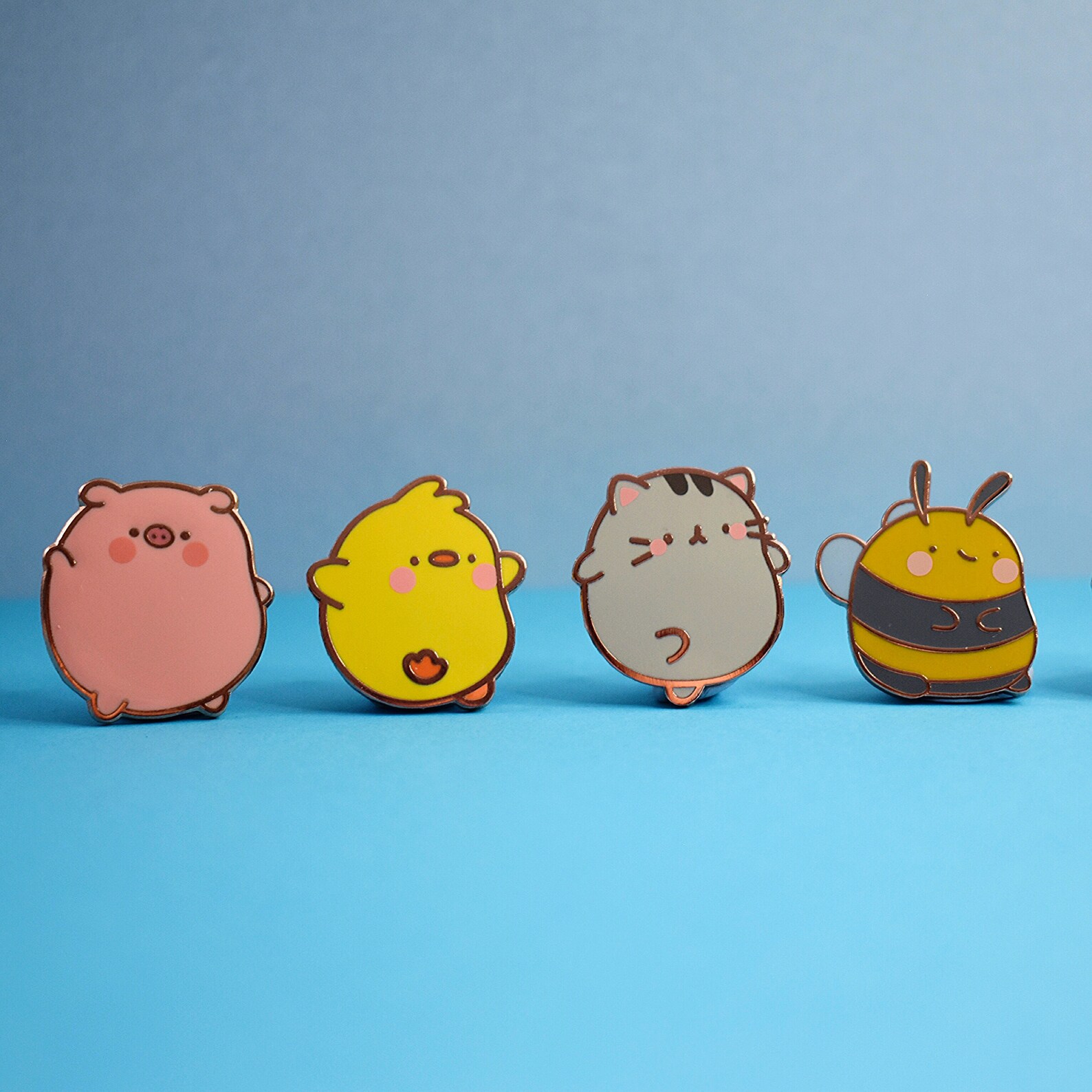 Cute Chick Enamel Pin Kawaii Chicken Pin Animals Rose - Etsy