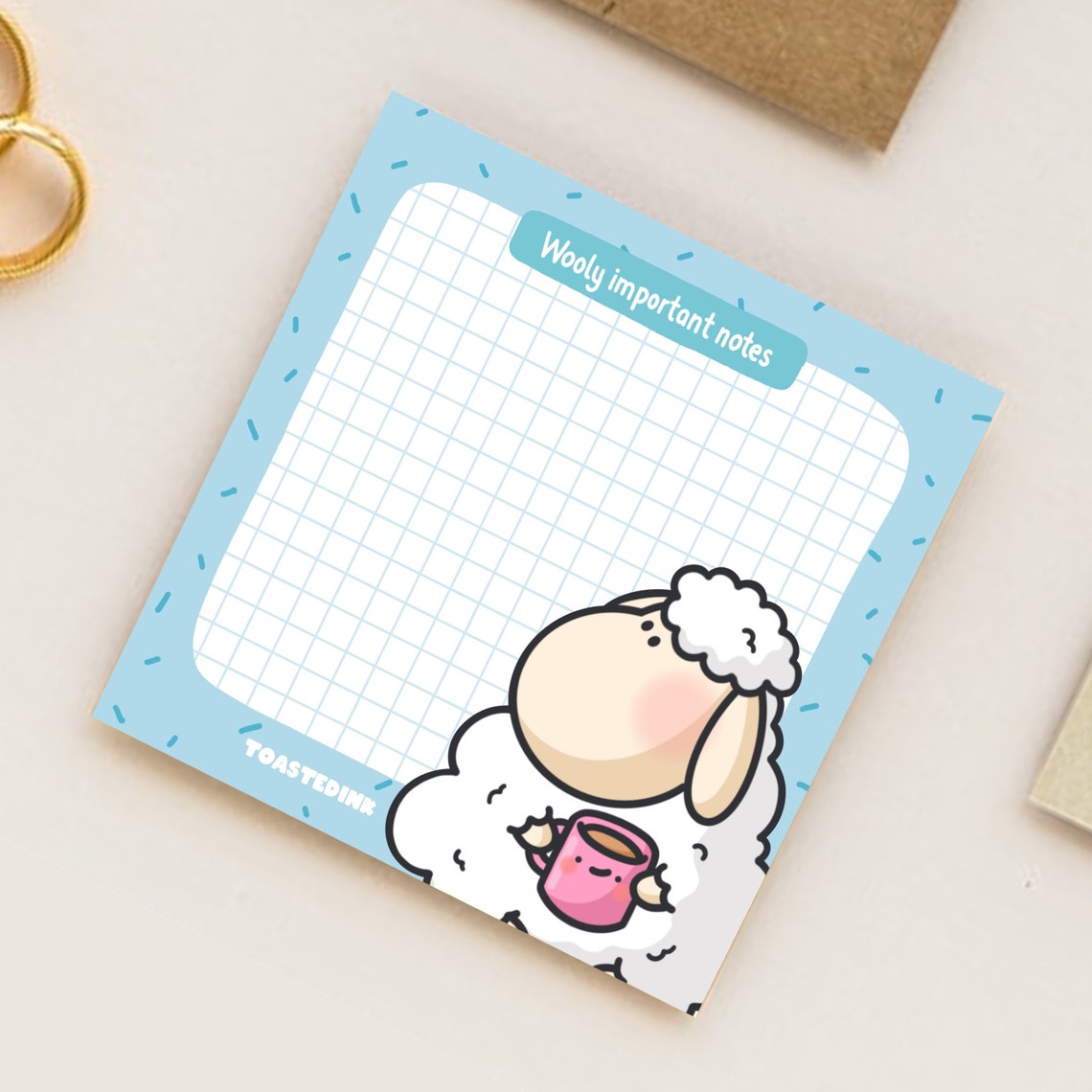 Cute Sheep Sticky Notes Mini Grid Kawaii Design Sticky - Etsy UK