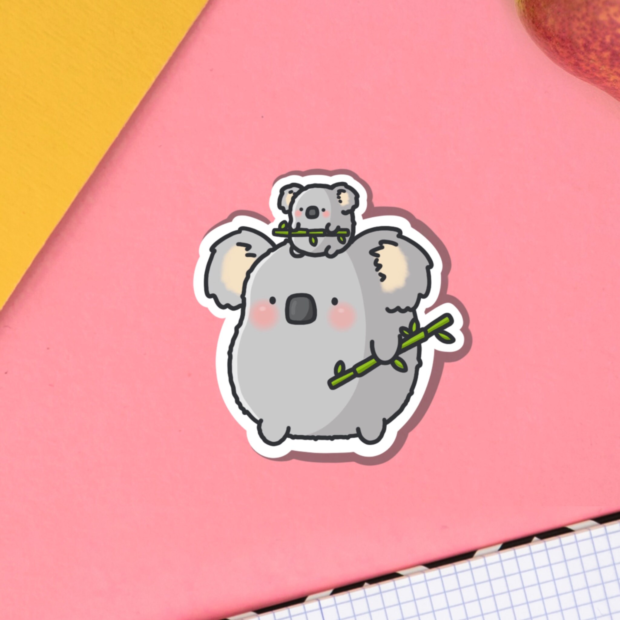 Laptop 2 Koala Vinyl Paper Glossy Stickers Decals Skateboard Sticker ...