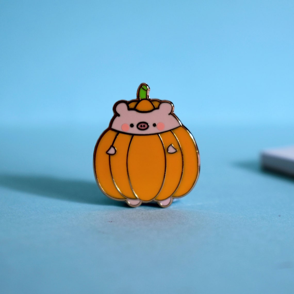 Cute Pumpkin Pig Enamel Pin Kawaii Pig Pin Cute Animals - Etsy