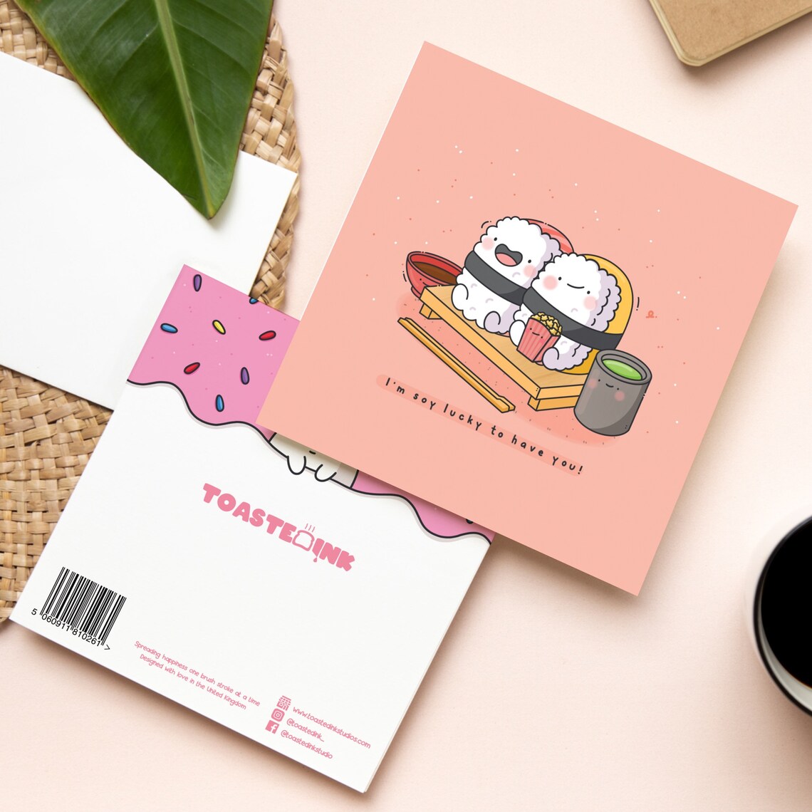 Cute Sushi card Kawaii Card Cards for her Cards for him | Etsy