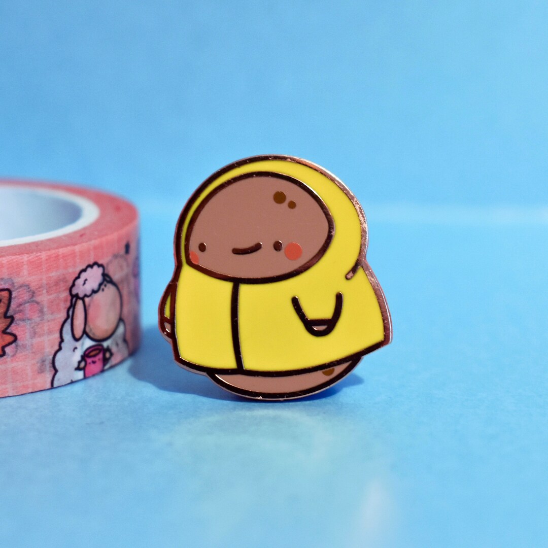 Cute Potato in a Raincoat Enamel Pin Kawaii Potato Pin - Etsy Australia