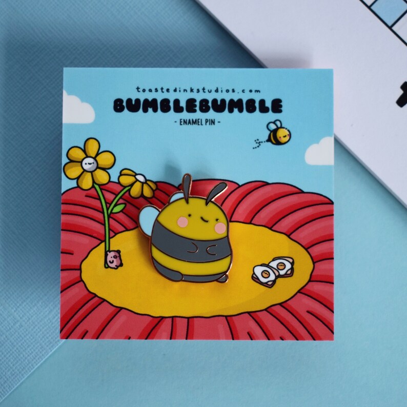 Bumblebee Enamel Pin Kawaii Bumblebee Pin Rose Gold Bee - Etsy
