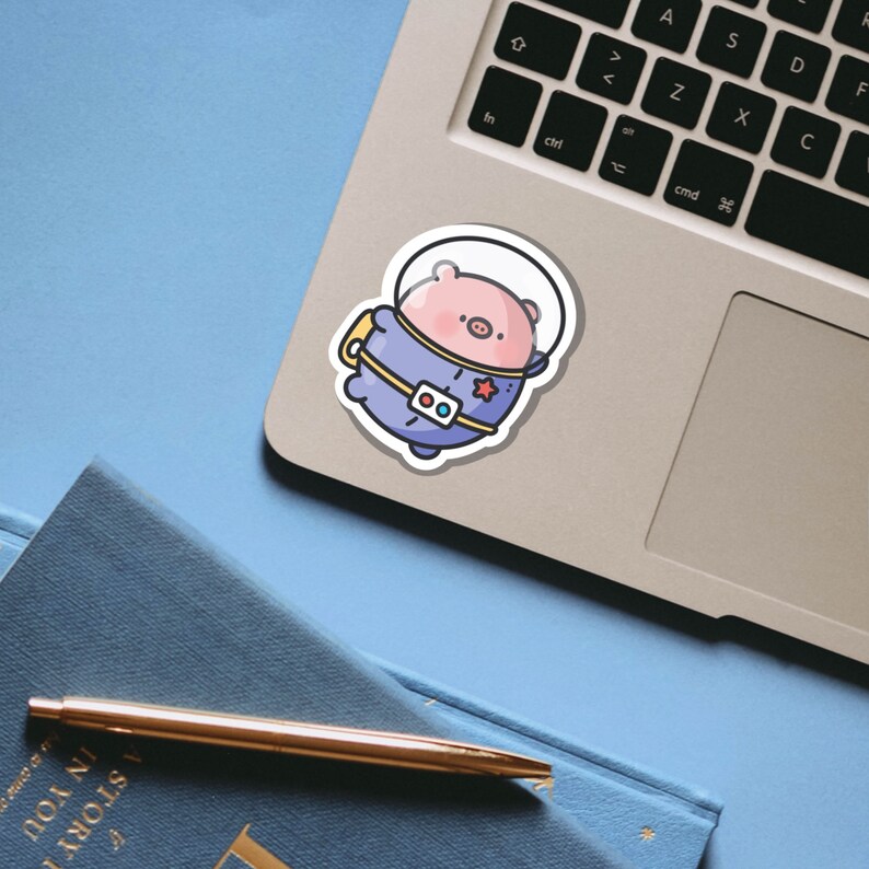 Space Pig Vinyl Sticker Kawaii Pig Stickers Cute Vinyl - Etsy UK
