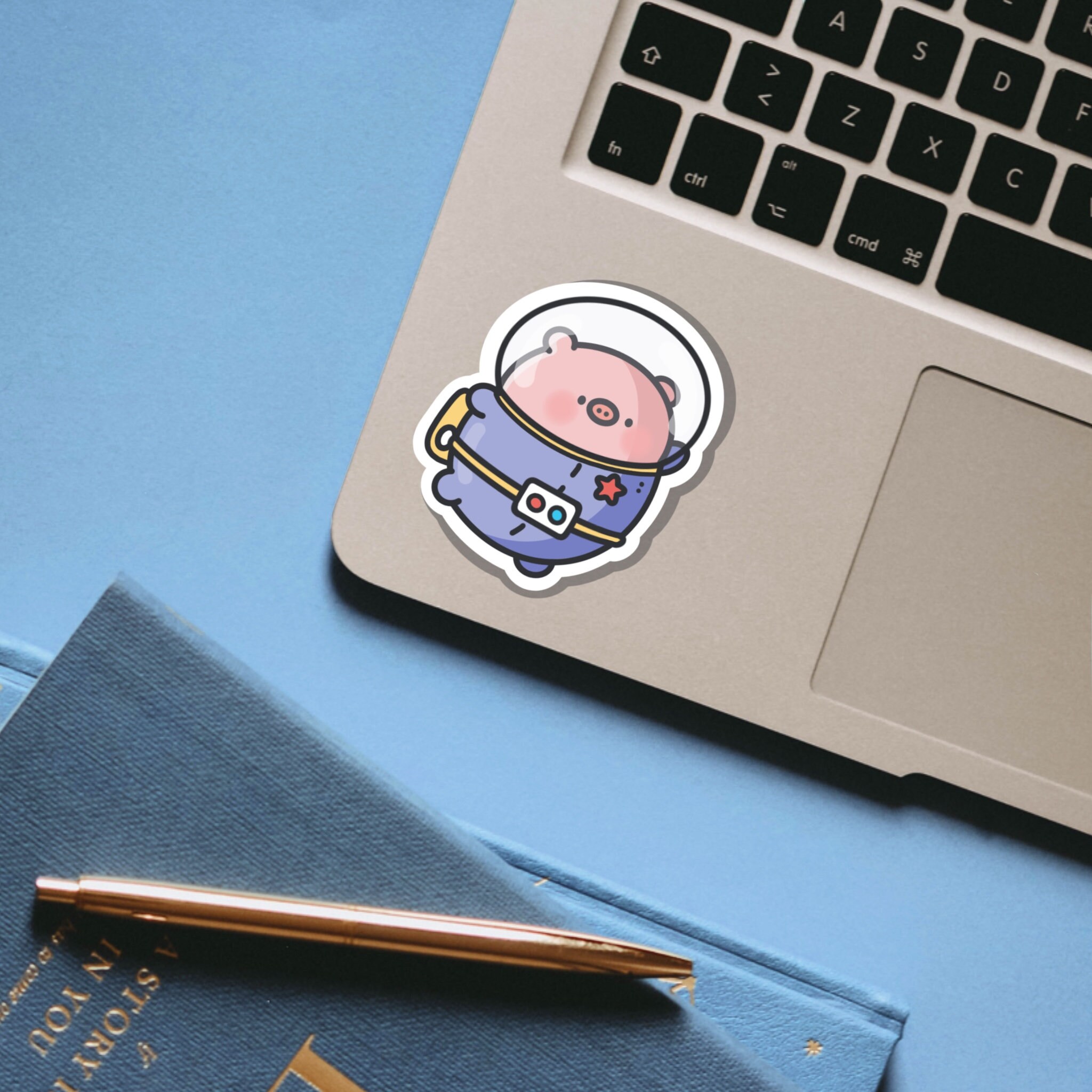 Space Pig Vinyl Sticker Kawaii Pig Stickers Cute Vinyl - Etsy UK