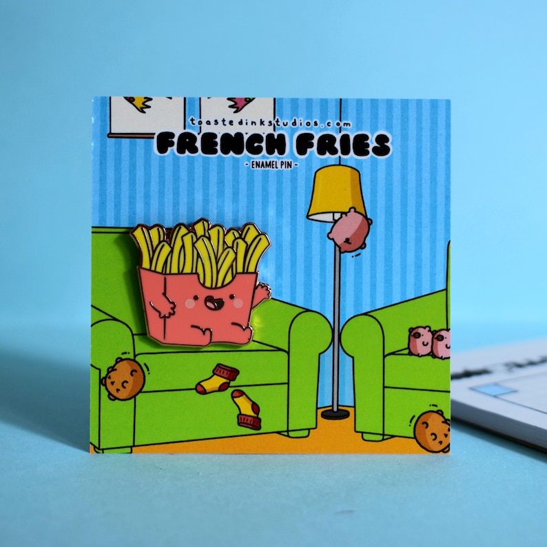 Cute French Fries Enamel Pin Kawaii Fast Food Pin Rose - Etsy