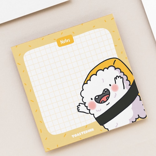 Sushi Notepadpunny Giftskawaii Notepadthings to Do | Etsy