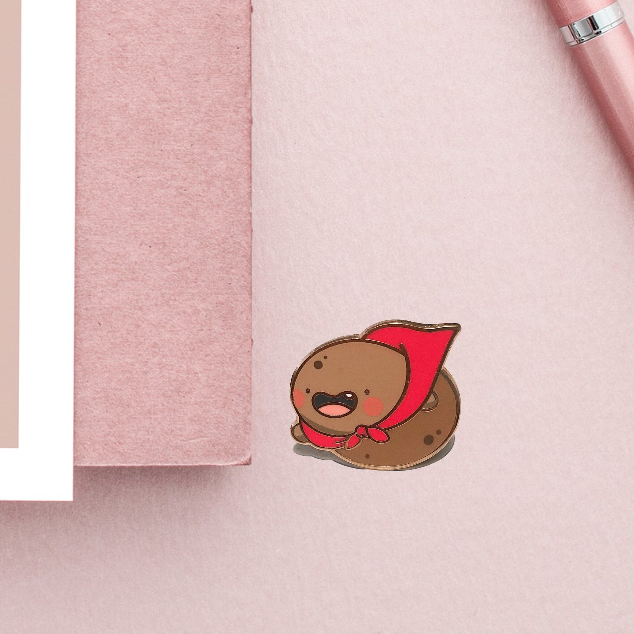 Cute Potato Enamel Pin Kawaii Food Pin Foodie Rose Gold - Etsy