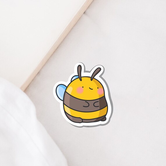 Cute Bumblebee Vinyl Sticker Kawaii Bee Stickers Cute | Etsy