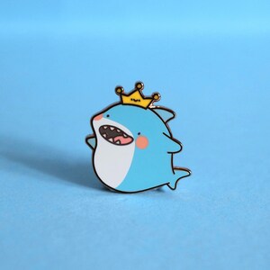 Shark Enamel Pin | Kawaii Shark Pin | Rose Gold Shark | Hard Enamel Pin ...
