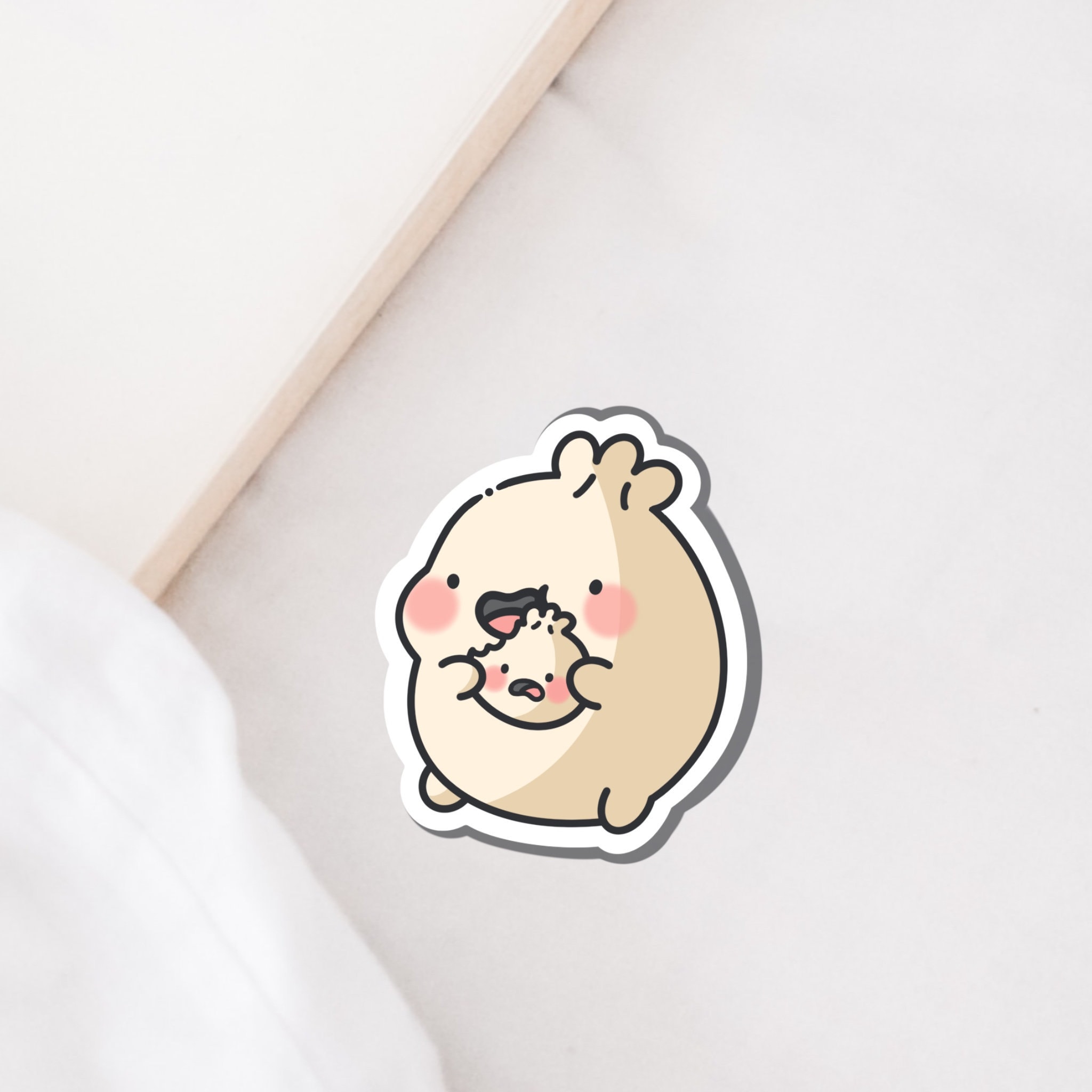 Dumpling Vinyl Sticker Kawaii Stickers dumpling Stickers | Etsy