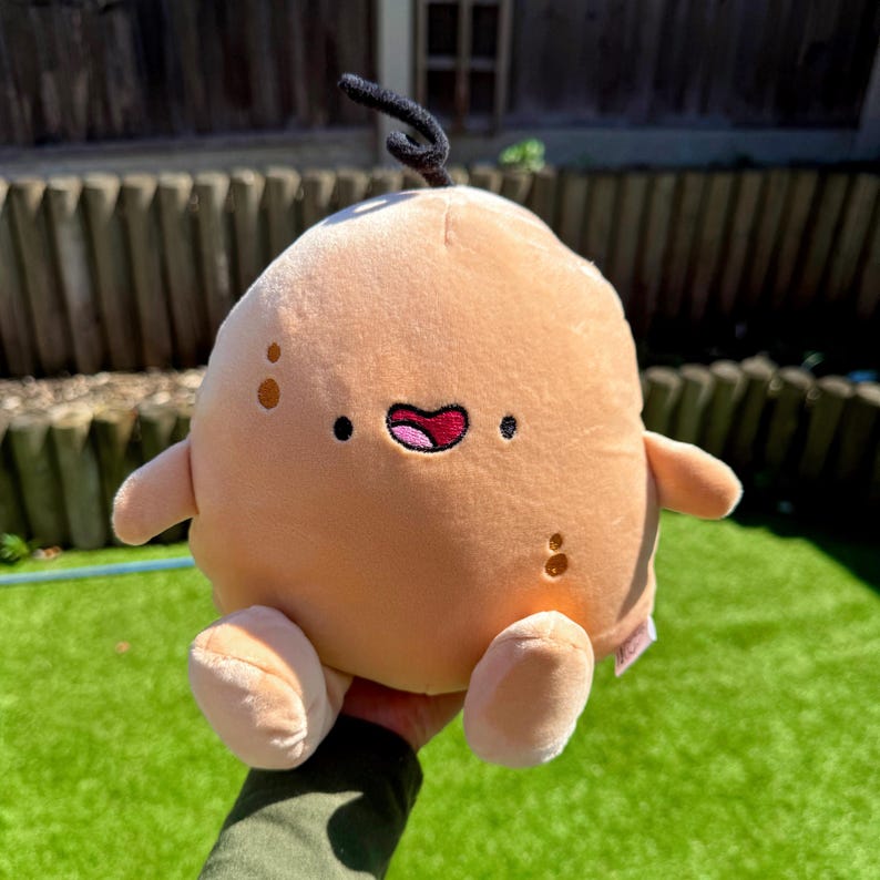 Potato Plush Toy – Cute Kawaii Plushie With Hair and Dangly Feet | 20cm ...