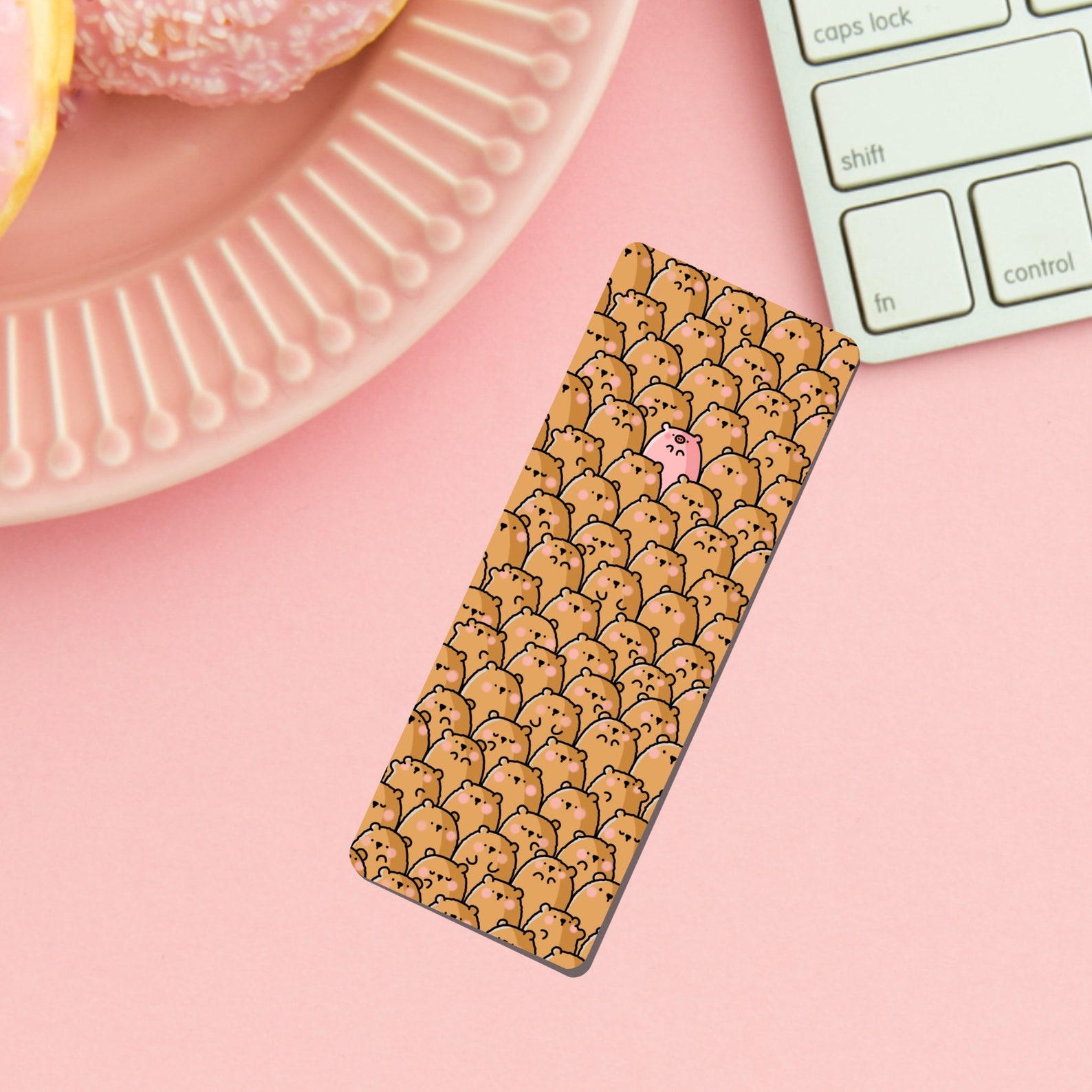 Bear Print Bookmark Kawaii Bears Bookmark Velvet | Etsy